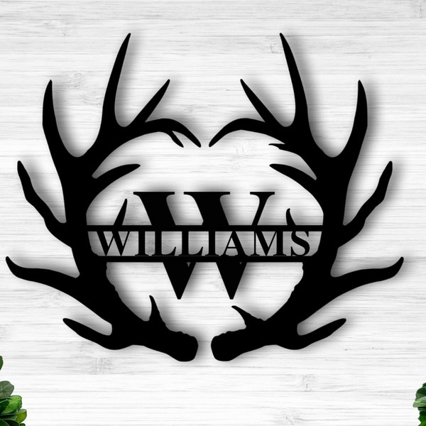 Last Name Metal Sign - Etsy