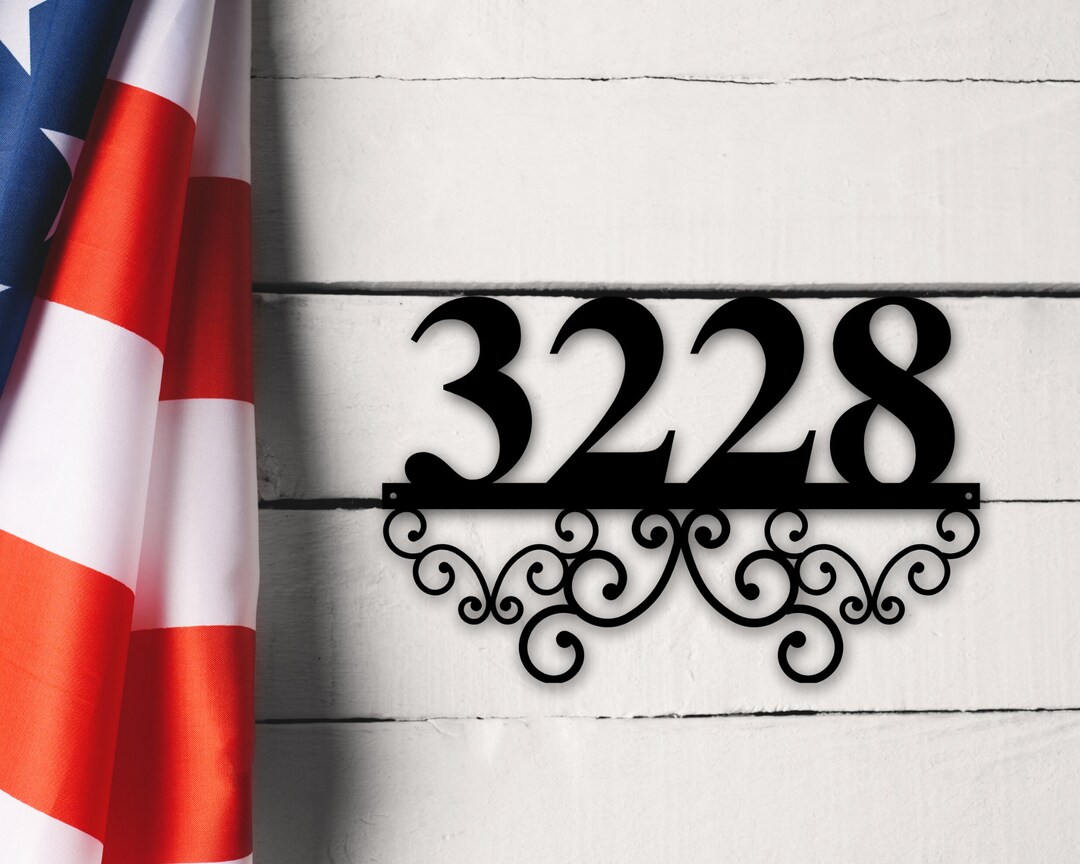 Modern Address Numbers, Address Sign, House Numbers, Modern Address ...