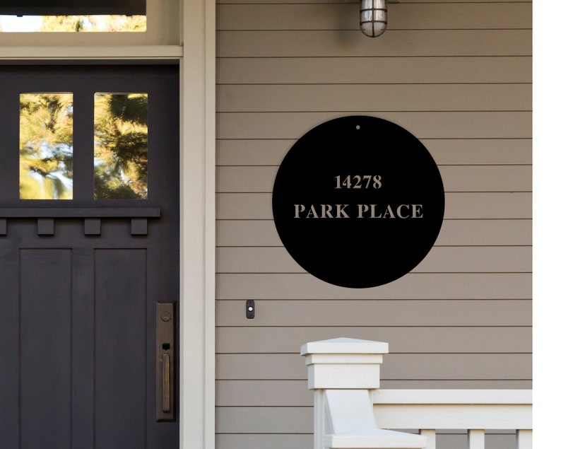 Personalized Metal Address Sign Modern Address Sign Metal | Etsy