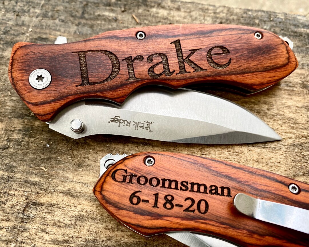 Engraved Pocket Knife Groomsman Gift, Groomsman Knife, Groomsmen Knives ...