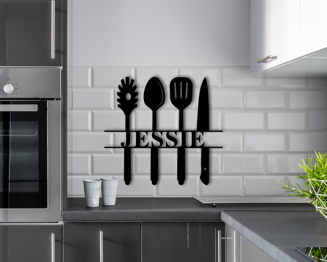 Personalized Kitchen Sign Metal Kitchen Tool Sign Custom - Etsy
