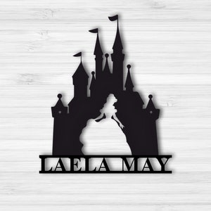 Custom Princess Room Sign, Girls Decor, Personalized Kids Metal Sign ...