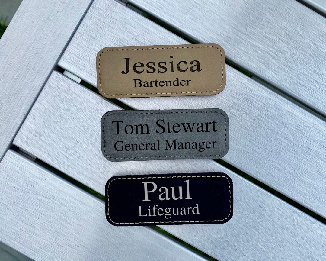 Personalized Name Tag, Name Tag, Customized Name Tag, Engraved Name Tag ...