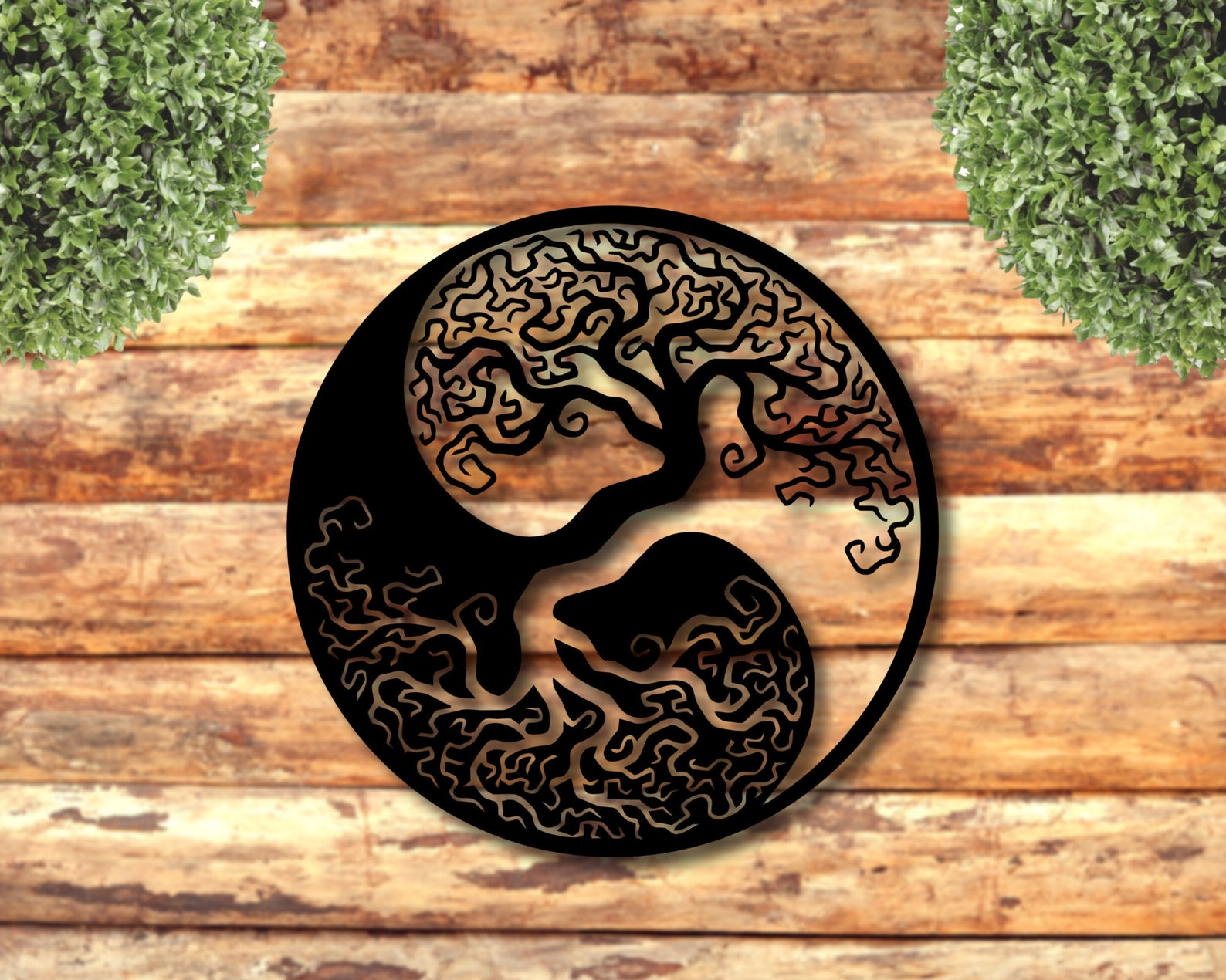 YIN&YANG SIGN Metal Wall Art Wall Hangings Wall Decor - Etsy