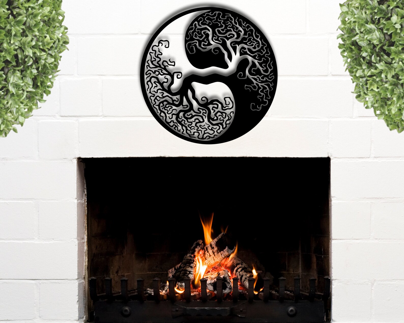 YIN&YANG SIGN Metal Wall Art Wall Hangings Wall Decor - Etsy