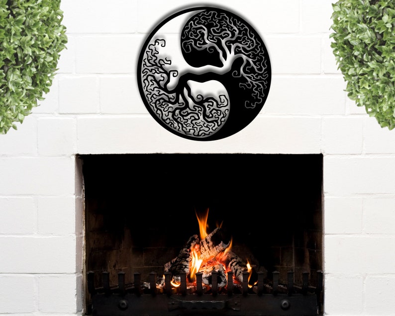YIN&YANG SIGN Metal Wall Art Wall Hangings Wall Decor - Etsy