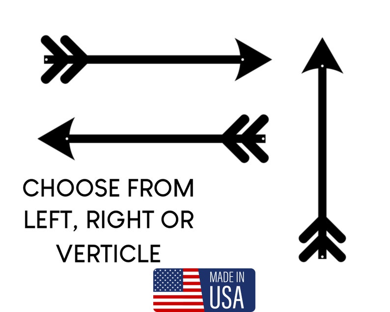 Arrow Address Sign Address Plaque Address Numbers Metal - Etsy