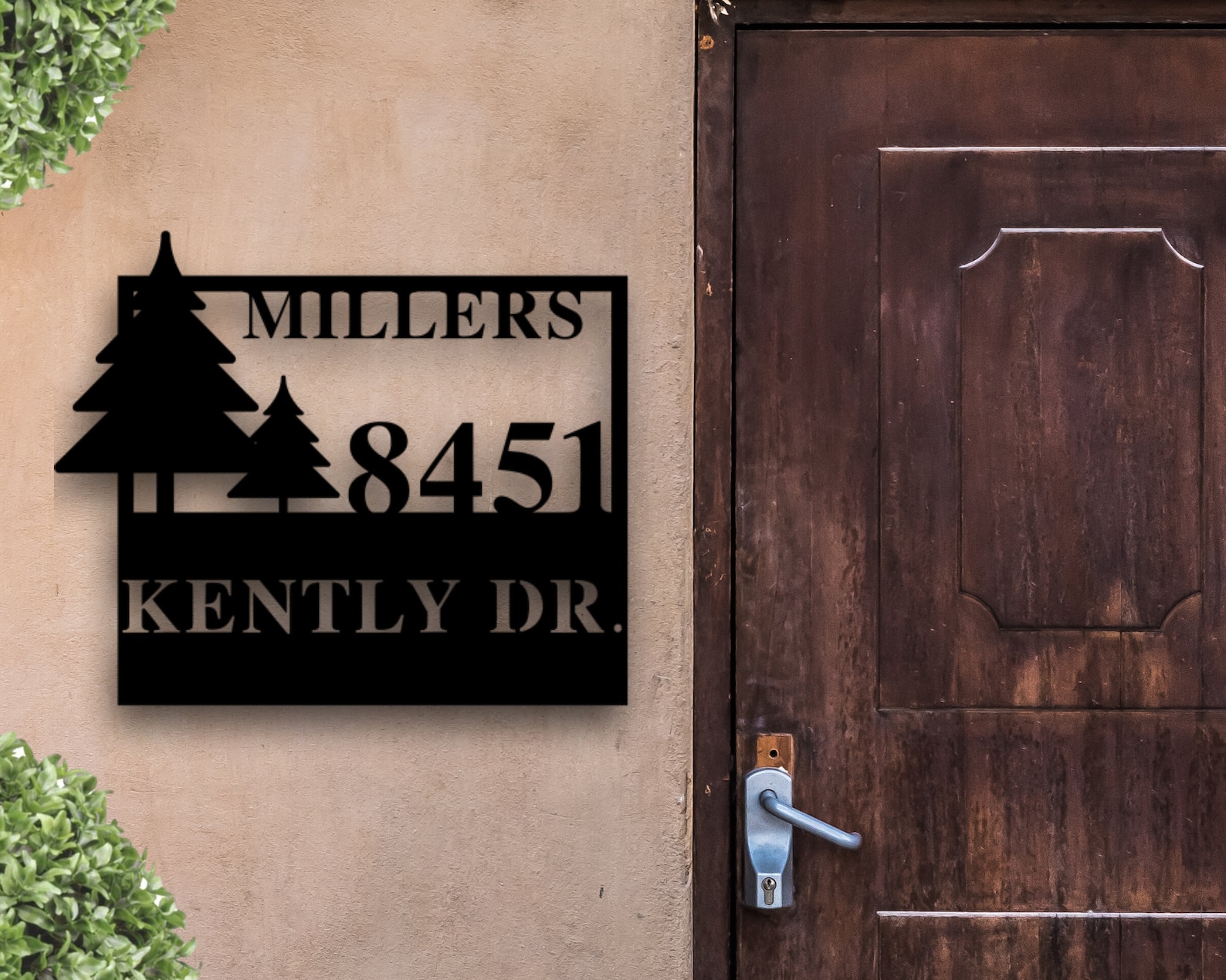 Custom Metal Address Sign Last Name Letter Address Sign - Etsy