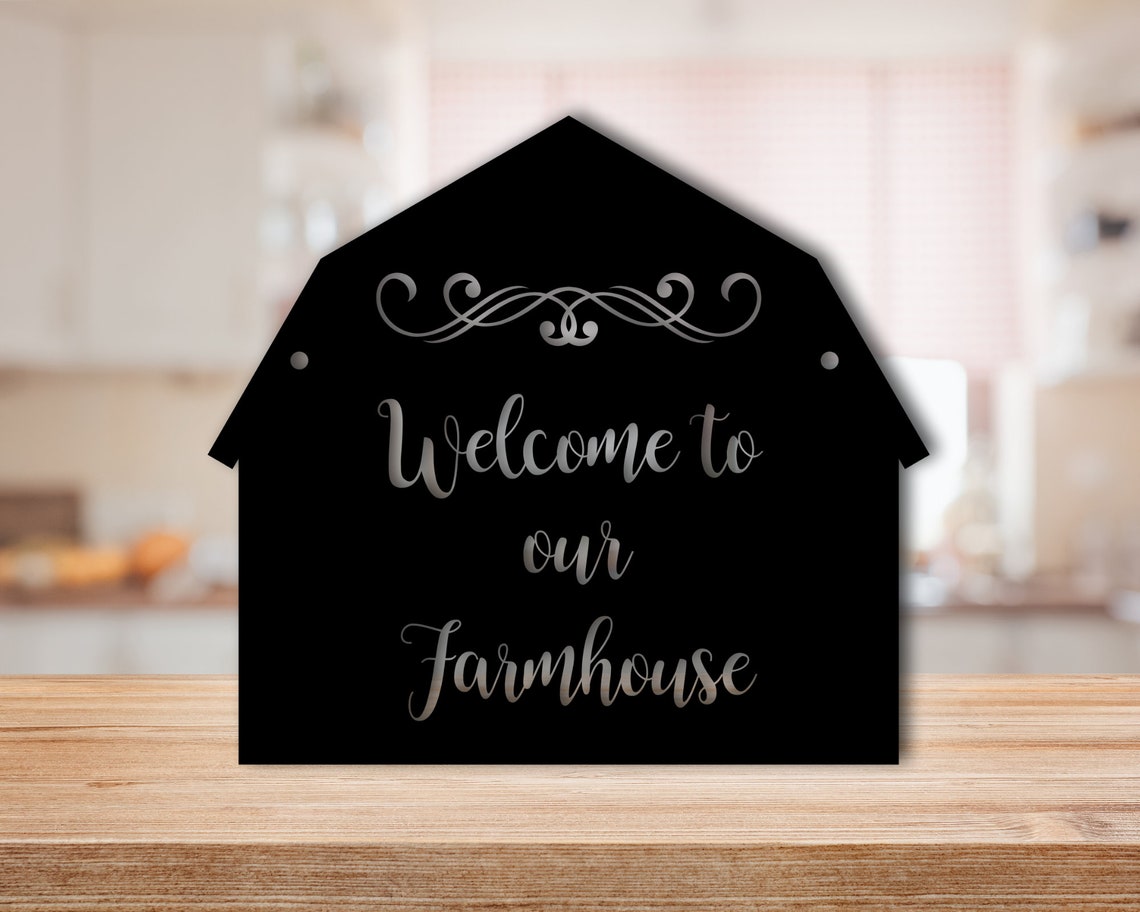 Farmhouse Sign Farmhouse Decore Welcome to Our Farmhouse - Etsy