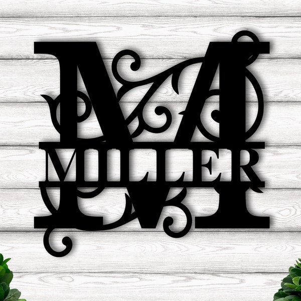 Metal Monogram - Etsy