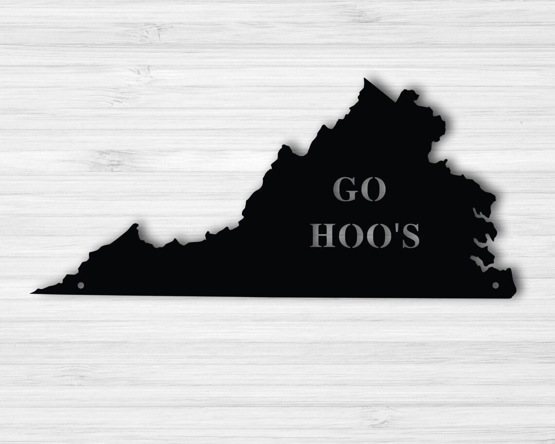 Personalized Virginia State Sign Custom Metal Virginia State - Etsy