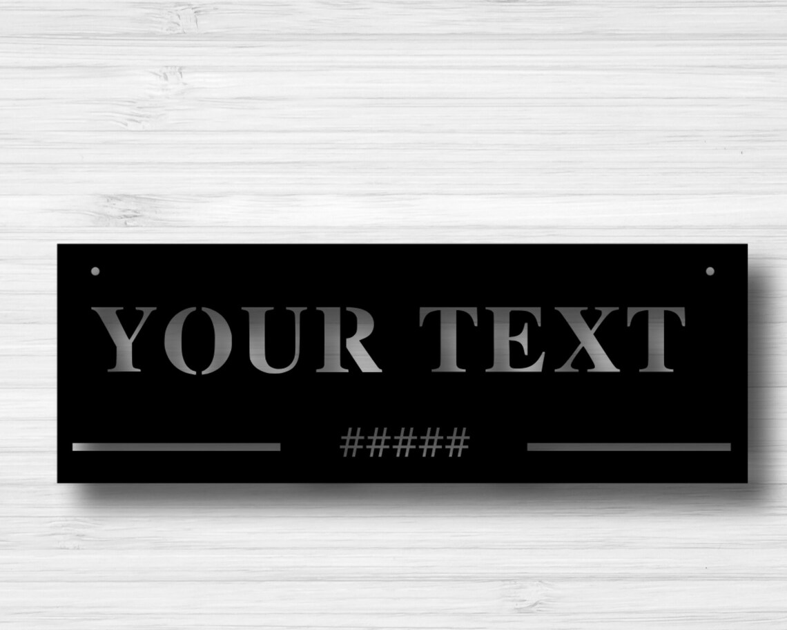 Personalized Metal Address Sign Modern Address Sign Metal | Etsy