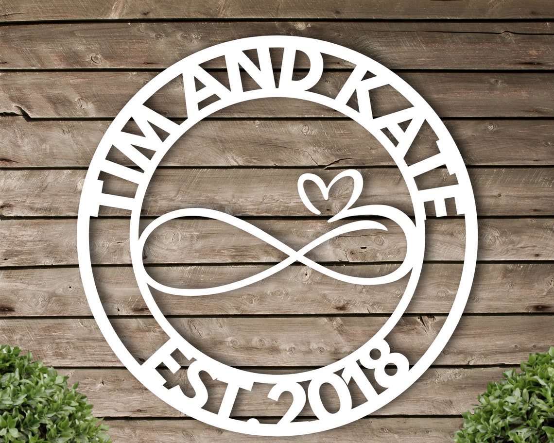 Custom Infinity Metal Sign Infinity Name Sign Personalized - Etsy