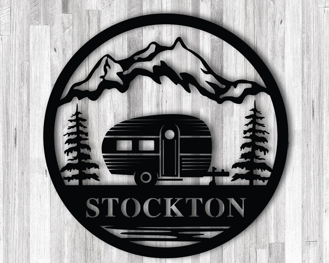Personalized Metal Camping Sign, Camping Sign, Custom Camper Sign, RV ...
