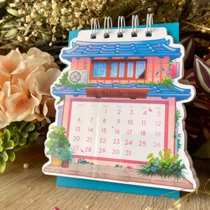 2024 Desk Calendar Kawaii Anime Lofi by Kiaru - Etsy