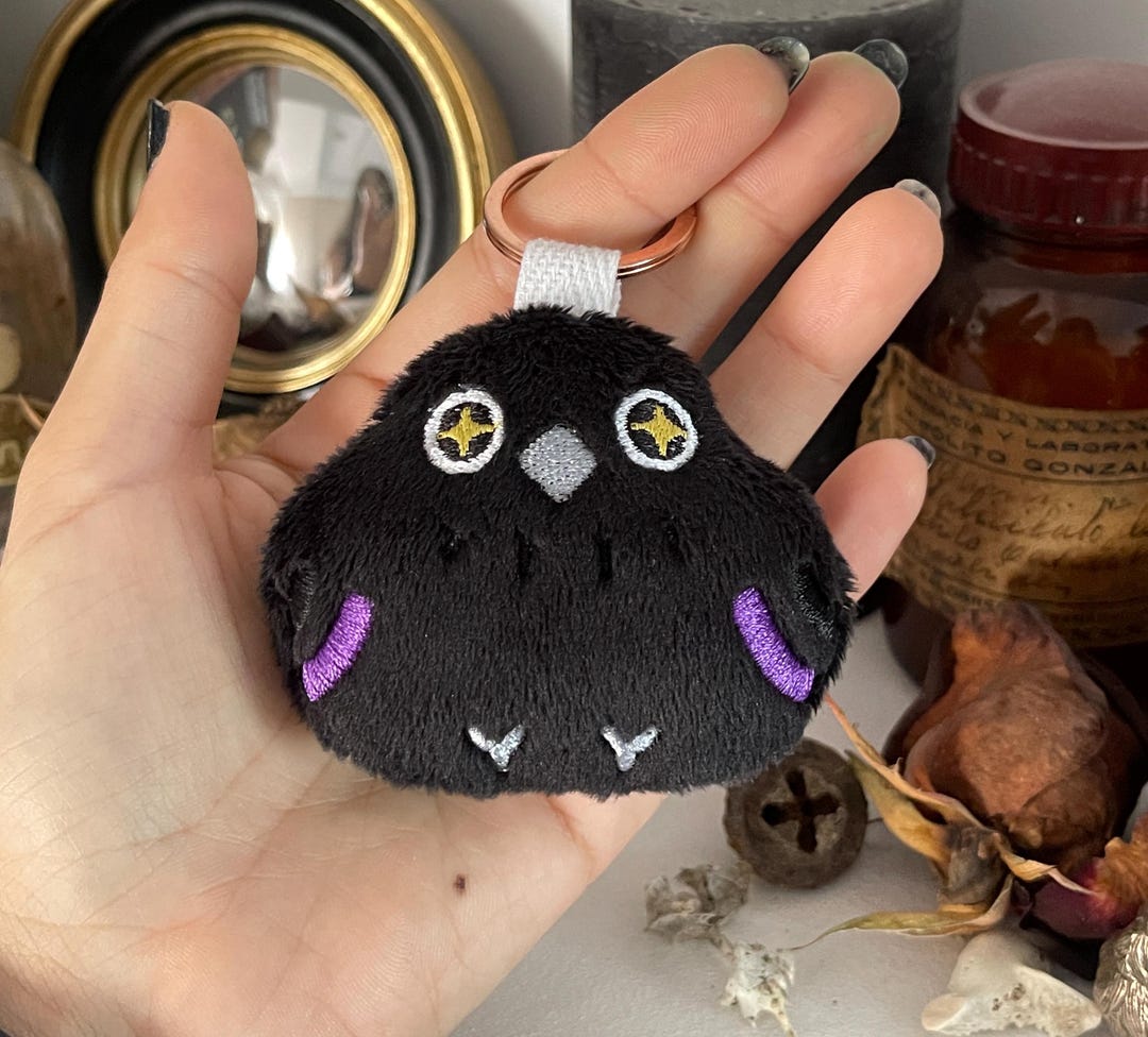 HALLOWEEN Handmade Kawaii Plush Keychain - Crow! - LIMITED EDITION - by ...