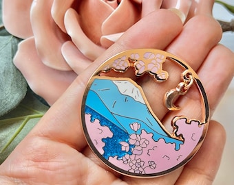 Japanese Enamel Pin | Etsy