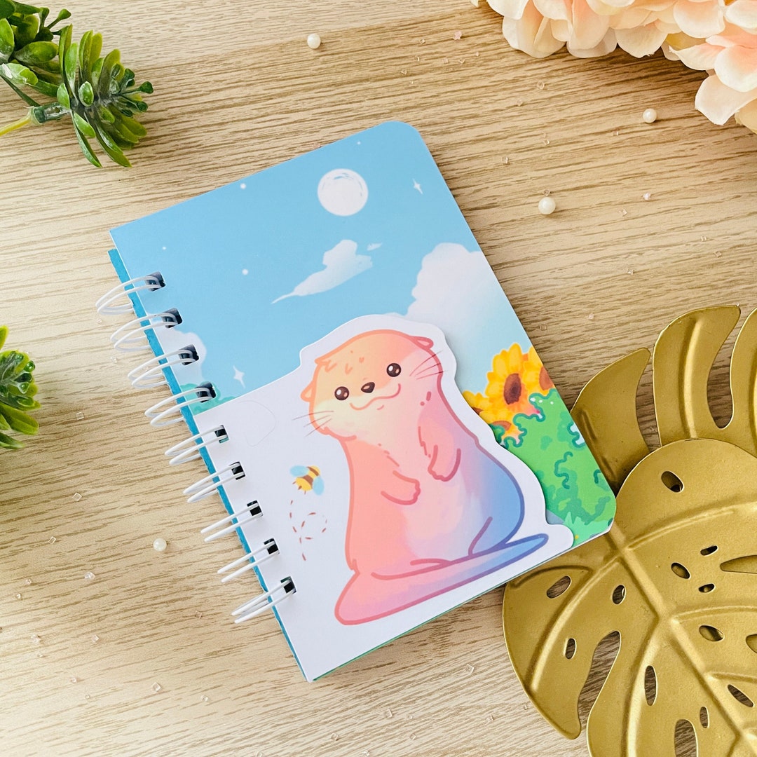 Kawaii Anime A6 Notebook - Cenutria the Otter - by Kiaru - Etsy