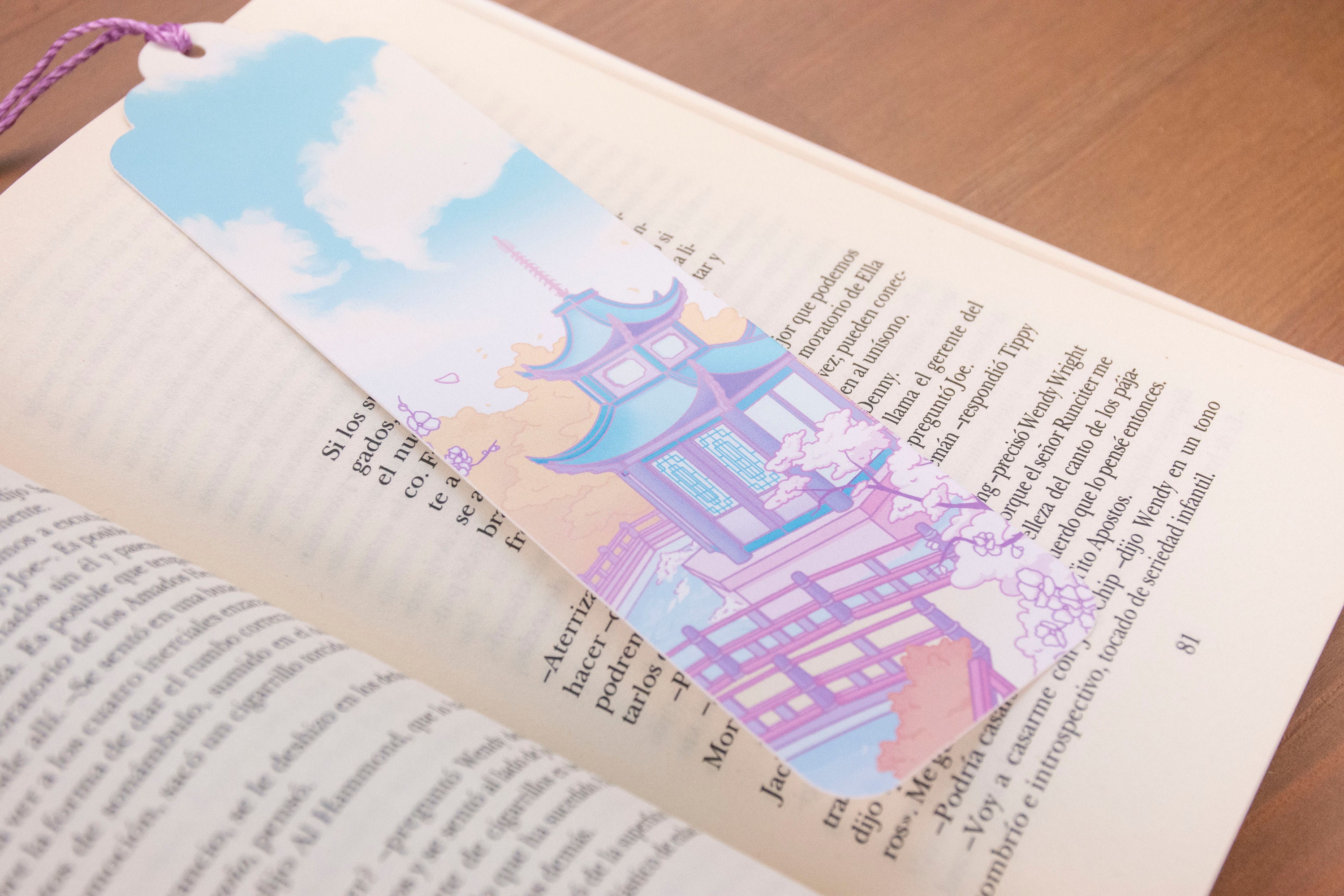 Kawaii Bookmark - Japanese Gardens - by Kiaru Shop - Etsy