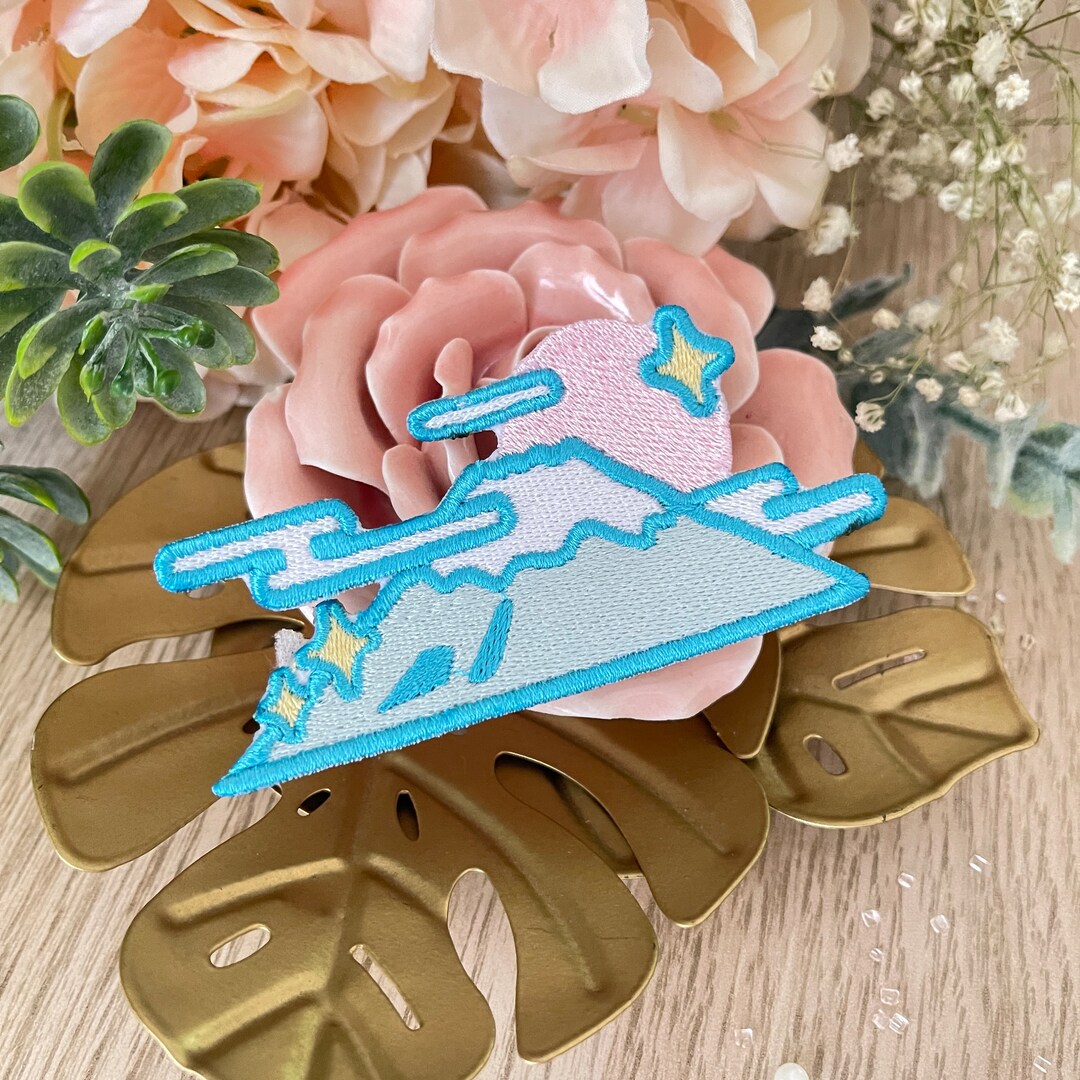 Kawaii Cute Embroiodery Iron on Patch Fuji-san by Kiaru - Etsy UK