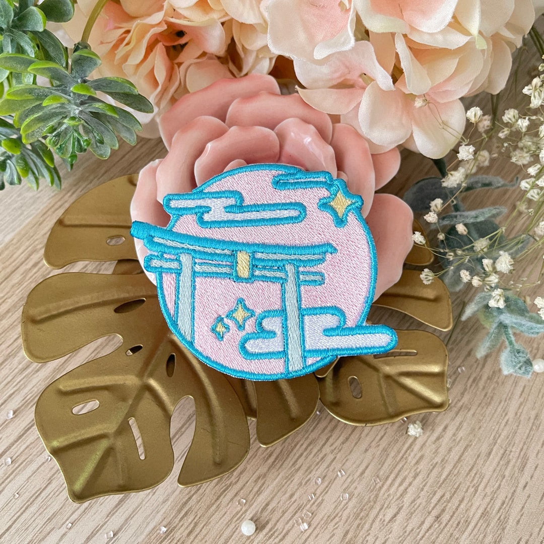Kawaii Cute Embroiodery Iron on Patch - Torii ! - by Kiaru - Etsy