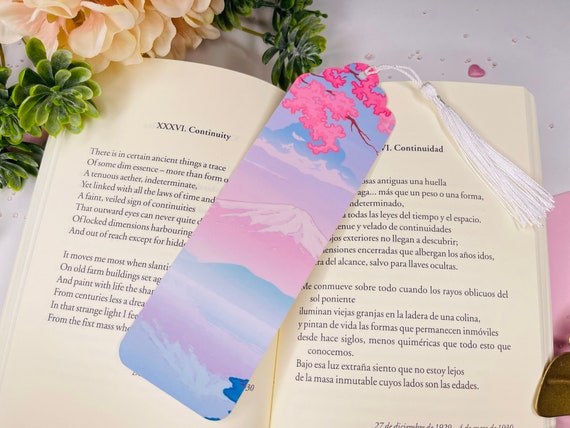 Kawaii Anime Bookmark Japan Fuji Lake by Kiaru Shop - Etsy