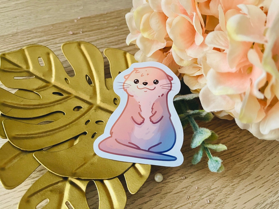 BIG Kawaii Otter Stickers - Cenutria La Nutria! - by Kiaru - Etsy