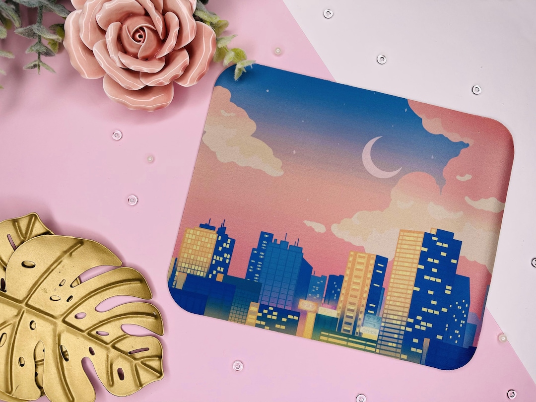 Cute Kawaii Mouse Pad - Tokyo City - by Kiaru Shop - Etsy