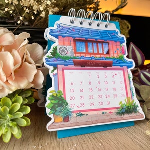 2024 Desk Calendar Kawaii Anime Lofi by Kiaru - Etsy