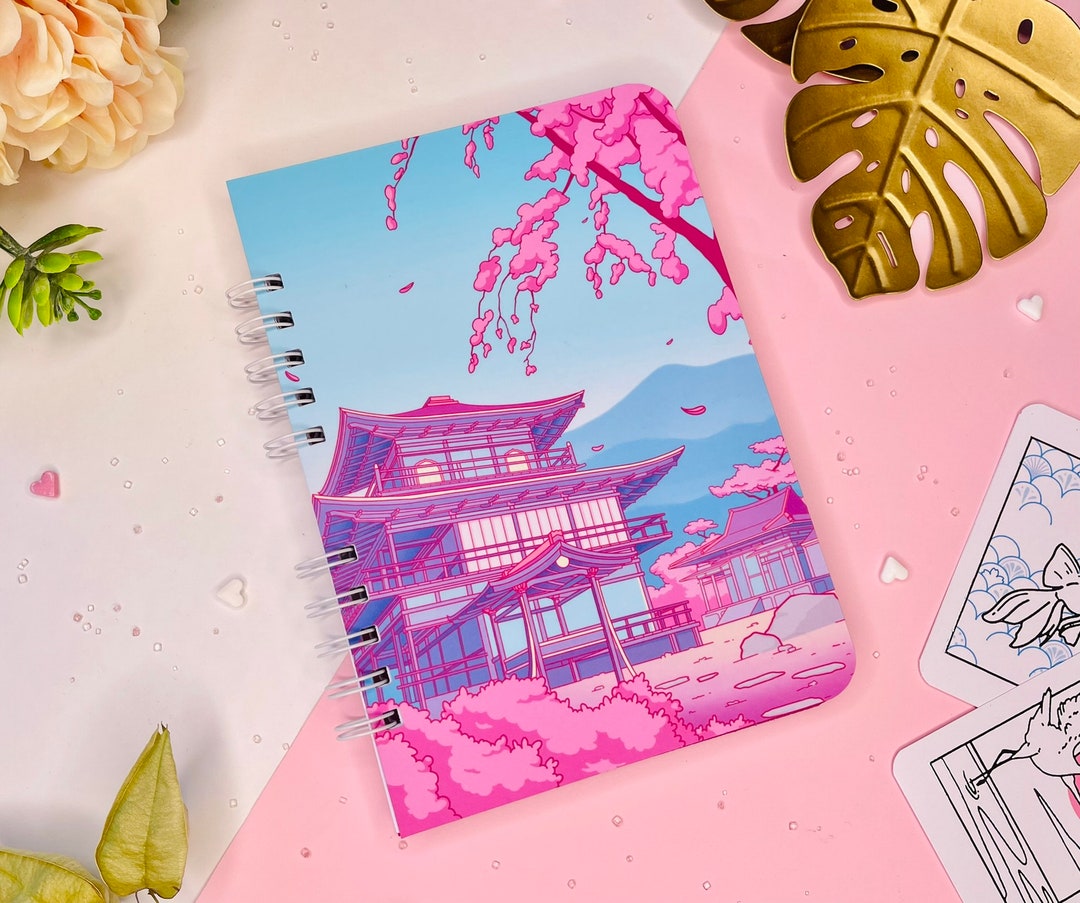 Kawaii Anime A5 Notebook Japan Anime Temple By Kiaru - Etsy France