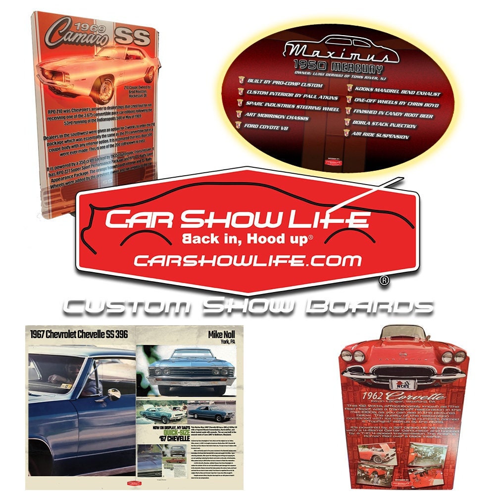 Custom Show Boards-basic Design - Etsy