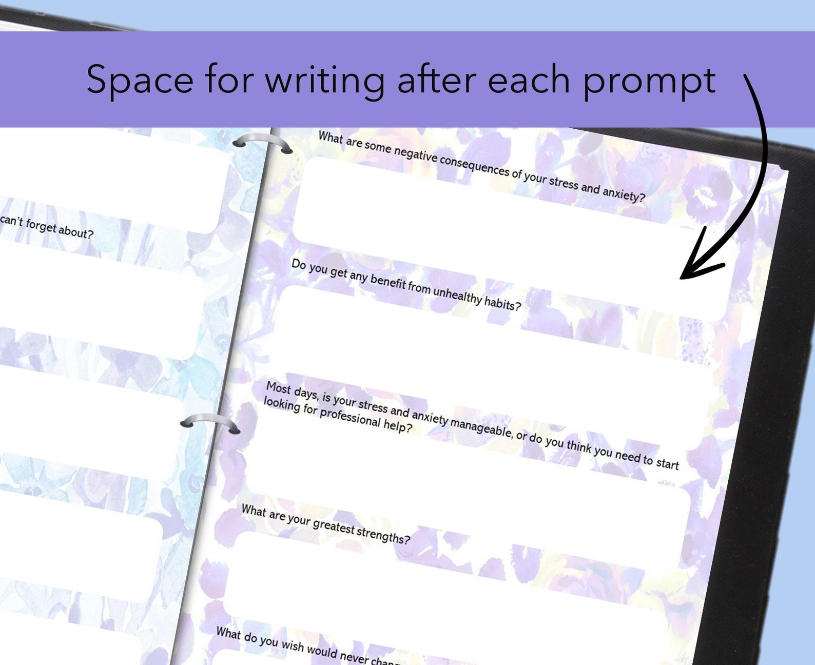 Printable Anxiety and Stress Journal Prompts, Anxiety Journal Prompts ...