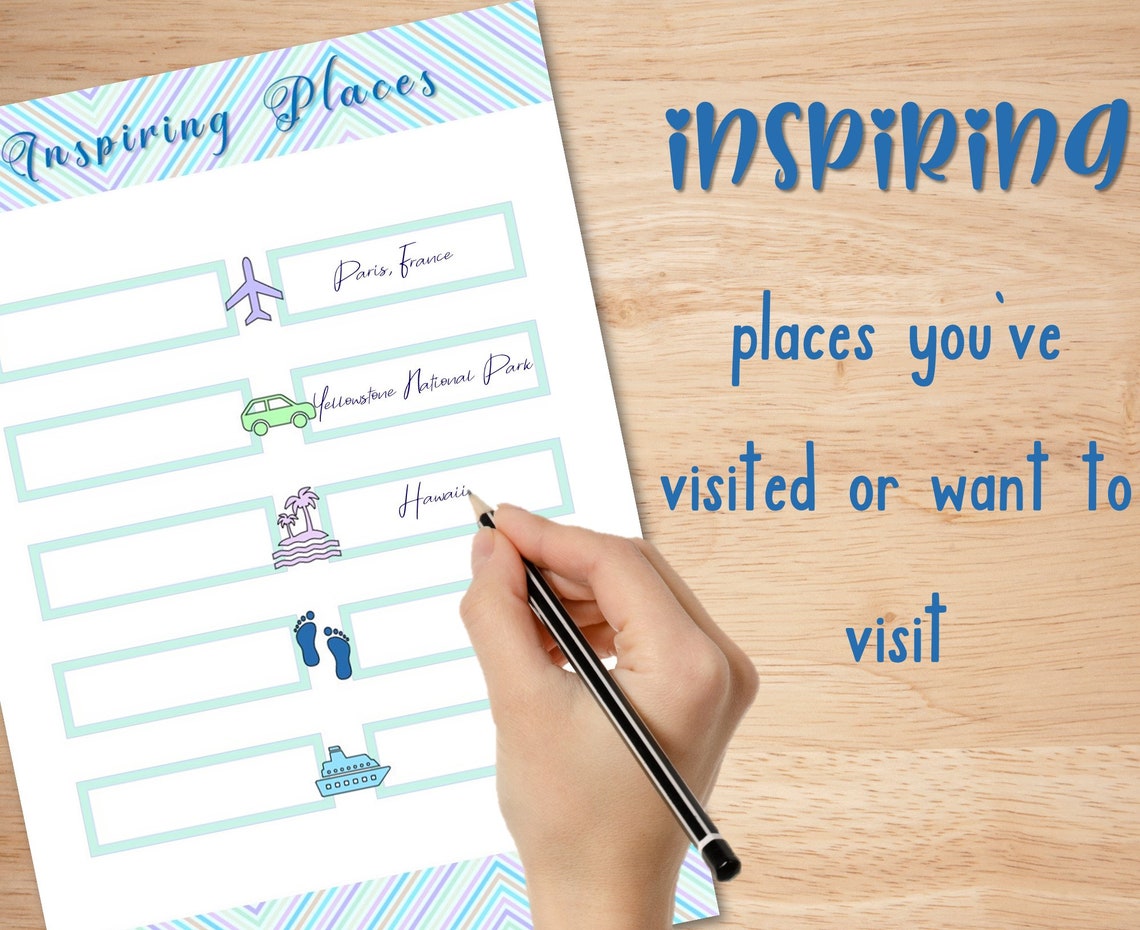 Inspiration Journal Printable Journal Journal Pages - Etsy