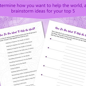 Printable Life Purpose Planner, Find Your Career Path, Find Your ...