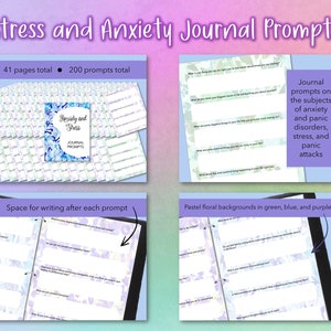 Mental Wellness Journal Prompts Bundle, Mental Health Journal Bundle ...