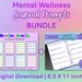 Mental Wellness Journal Prompts Bundle, Mental Health Journal Bundle ...