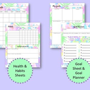Printable Life Planner Pages, Undated Planner, Life Binder, Habit ...