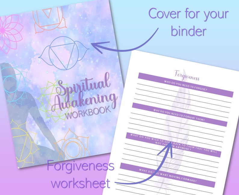 Printable Spiritual Workbook, Spiritual Awakening, Spiritual Self Care ...