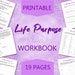 Printable Life Purpose Planner, Find Your Career Path, Find Your ...