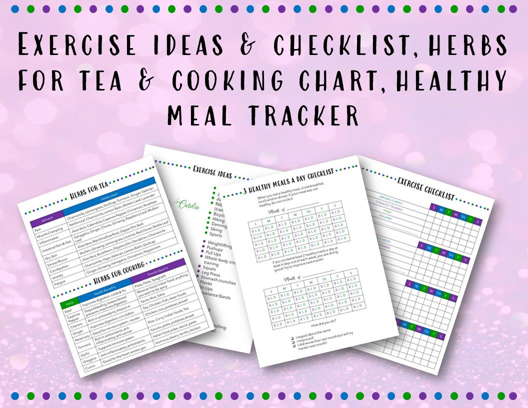 Printable Healthy Lifestyle Planner, Routine Planner, Health and ...