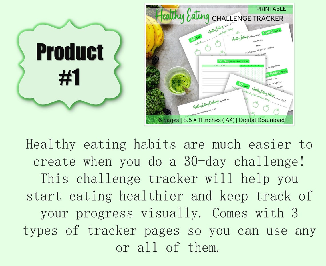 Healthy Eating Bundle, Healthy Food, Grocery List, Health Journal, Eat ...