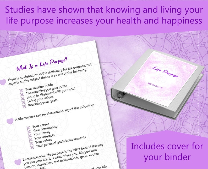 Printable Life Purpose Planner, Find Your Career Path, Find Your ...