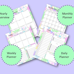 Printable Life Planner Pages, Undated Planner, Life Binder, Habit ...