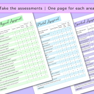 Holistic Health Lifestyle Planner, Printable Planner, Healthy Lifestyle ...