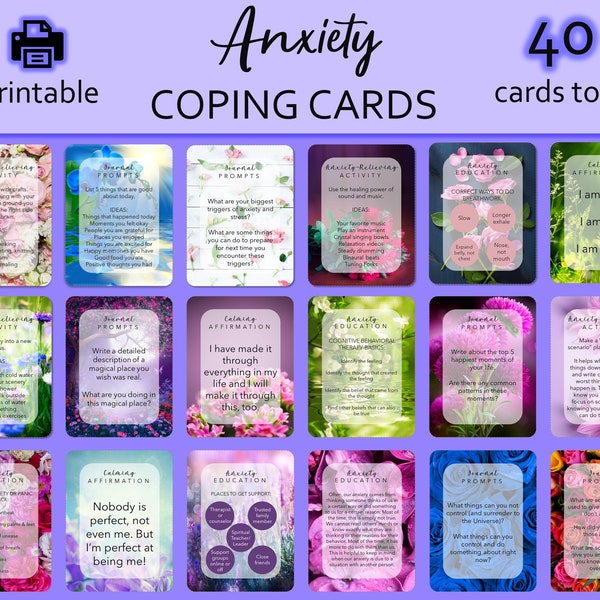 Mental Health Cards - Etsy