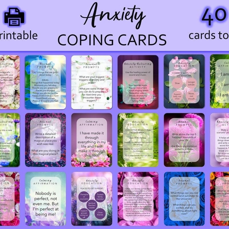 Mental Health Cards - Etsy