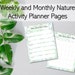 Printable Nature Journal, Nature Journal Prompts, Nature Journaling ...