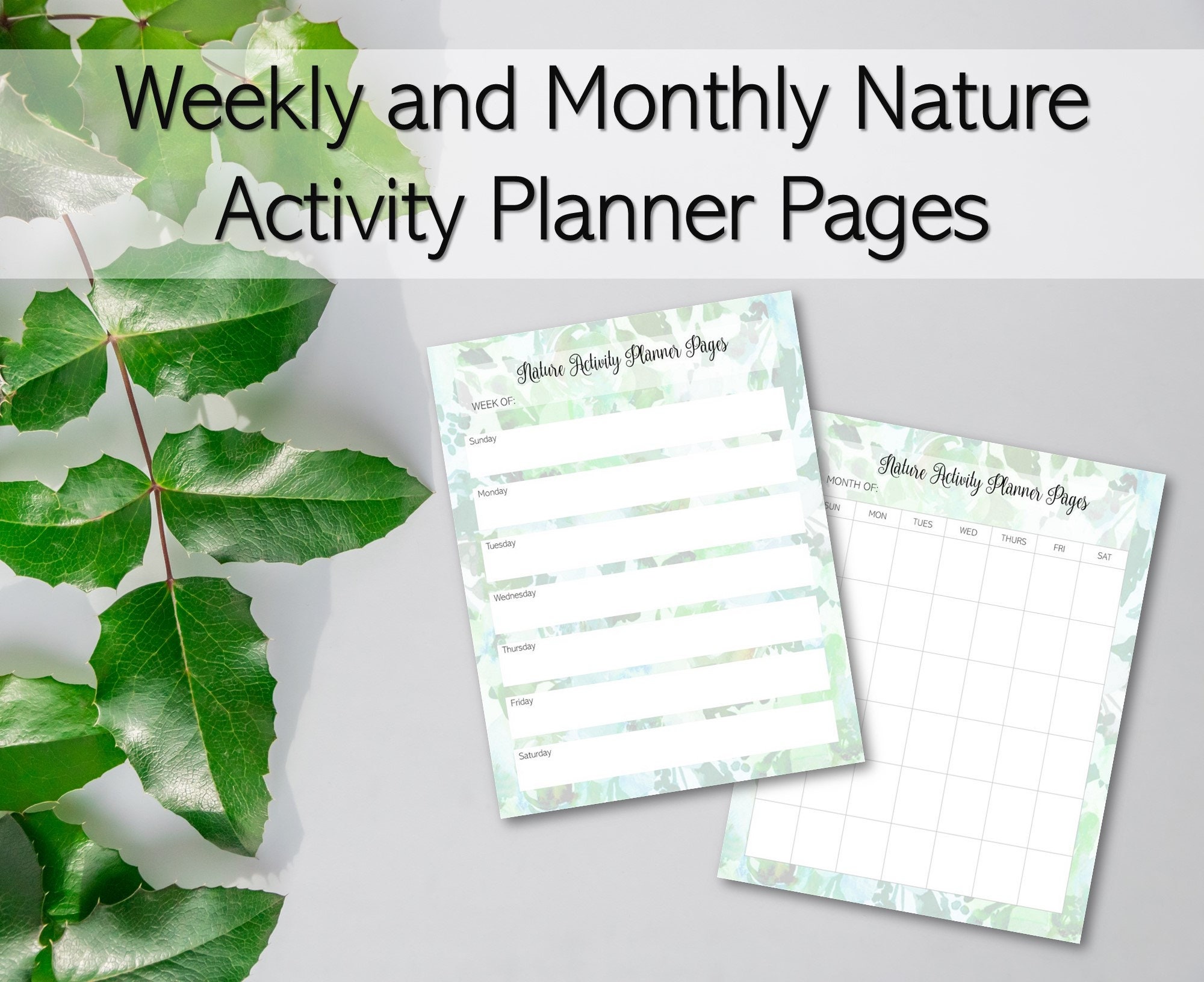 Printable Nature Journal Nature Journal Prompts (Instant Download) - Etsy