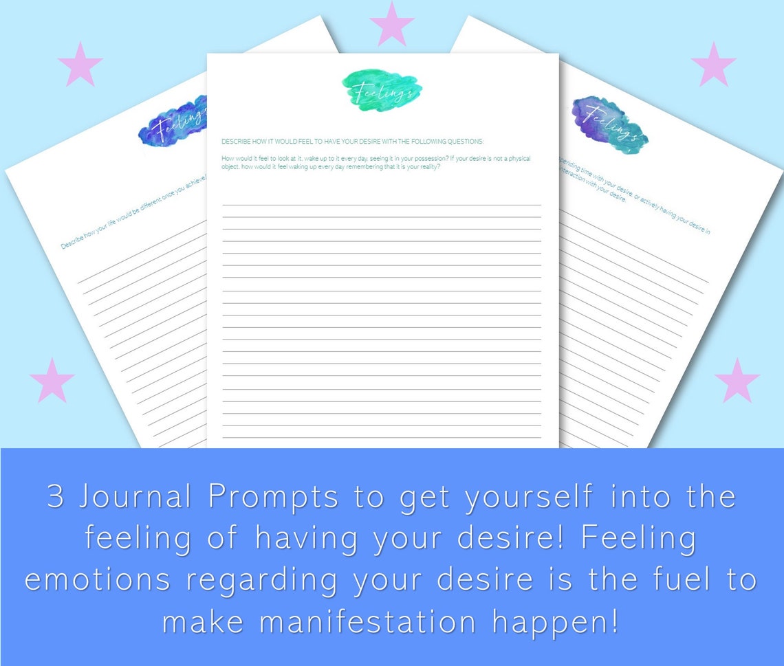 Printable Manifestation Journal Law of Attraction Workbook - Etsy