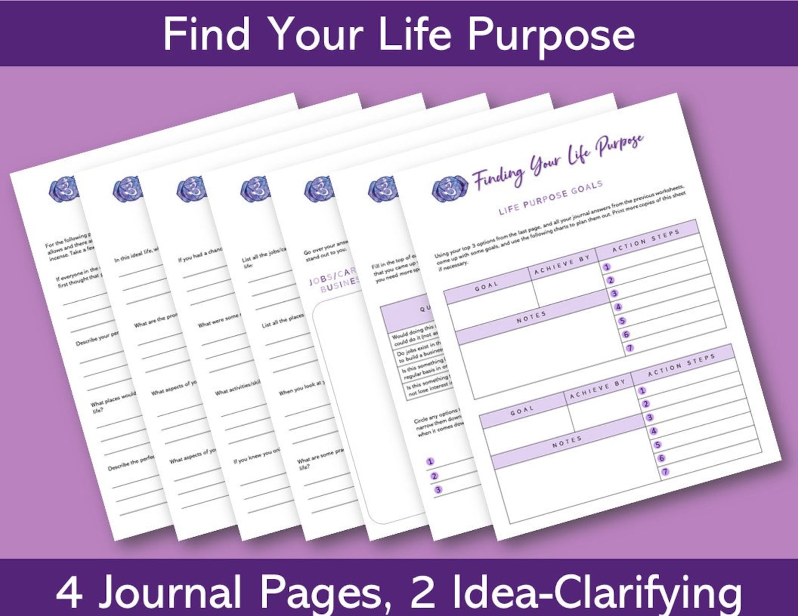 Printable Spiritual Workbook, Spirituality Journal, Higher Self, Life ...